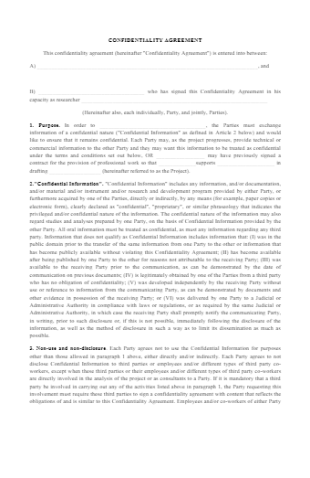 Confidentiality Agreement Template (2021 Updated) - CocoSign