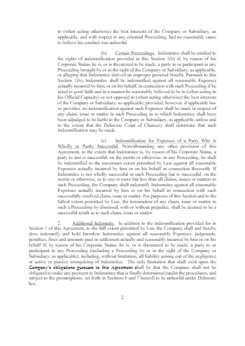 Indemnification Agreement Template (Free Sample) - CocoSign