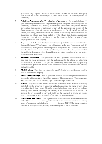 Free Non-Solicitation Agreement Template in 2020