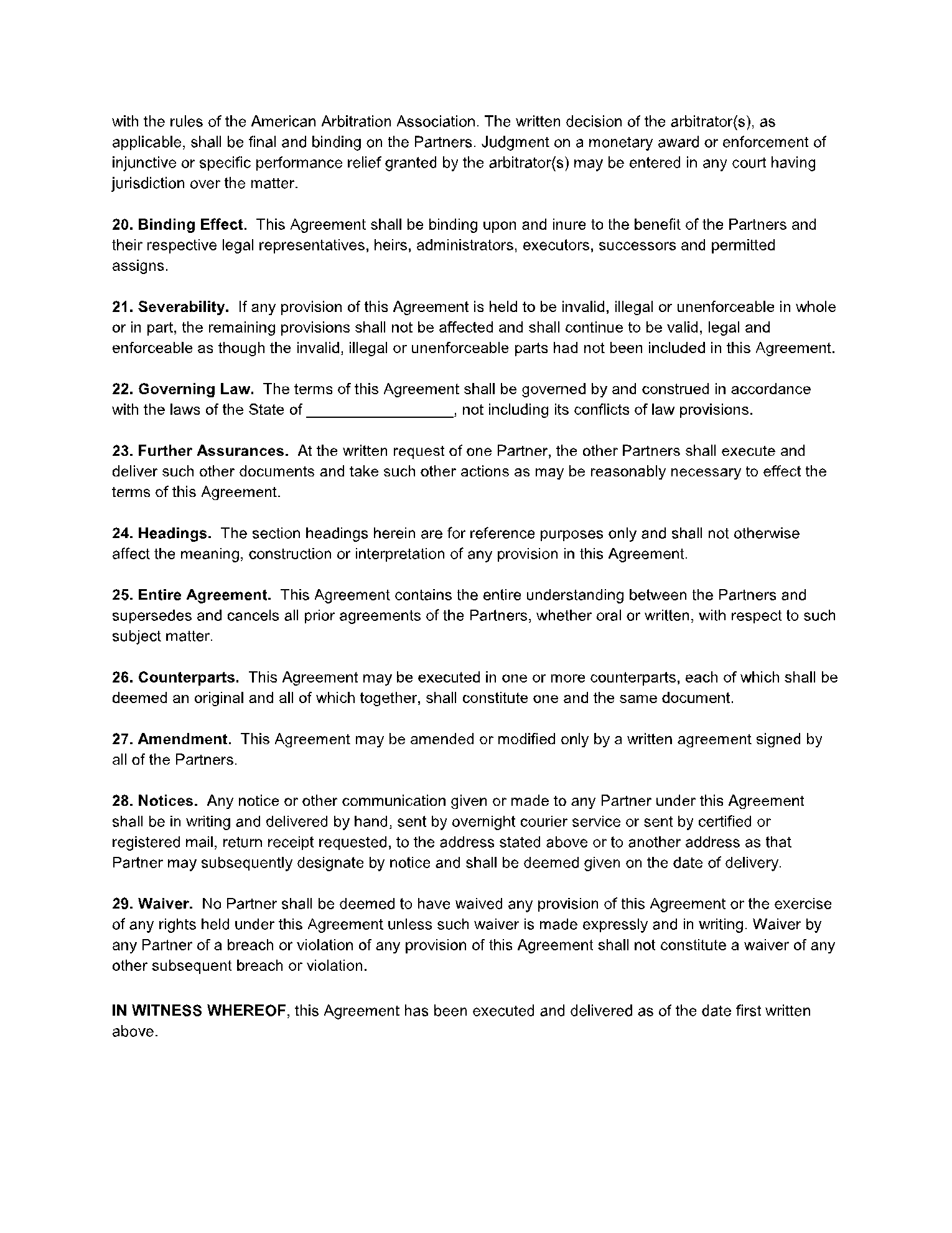 Partnership Agreement 7