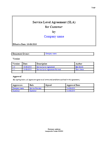 Service Level Agreement Template in 2021 (100% Free Sample)