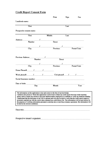 Free Credit Report Authorization Form Template | CocoSign