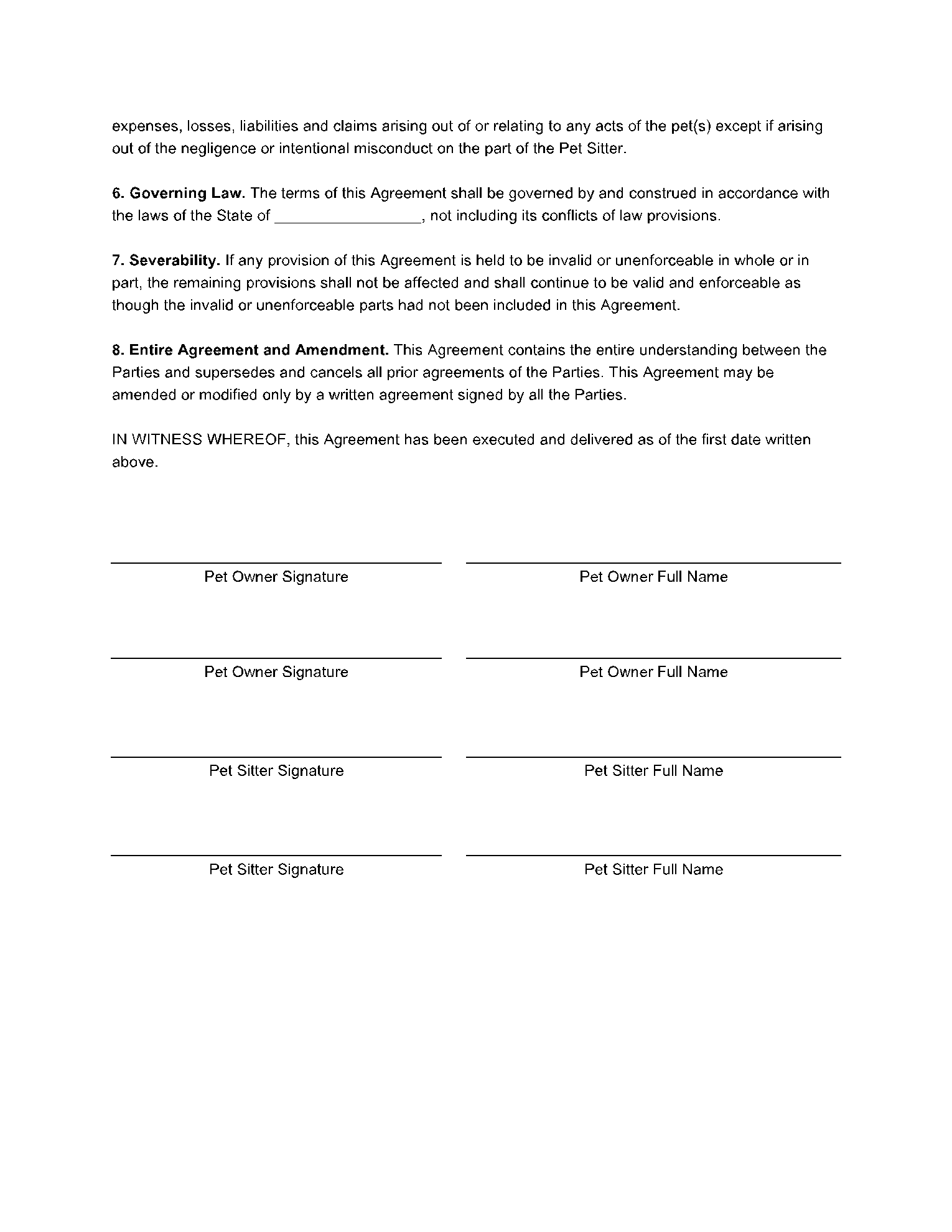 Dog Walking Contract 3