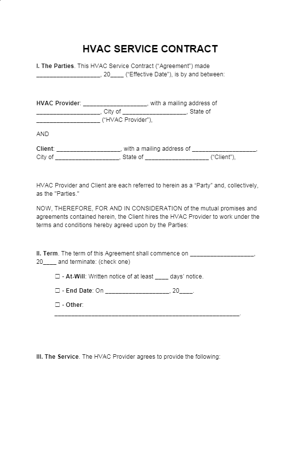 Bookkeeping Contract Template