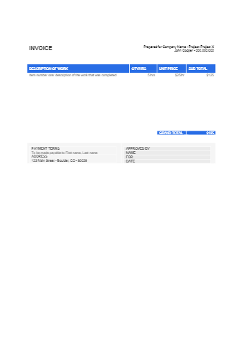 Blank Invoice Template: Get Your Free Sample Now! | CocoSign