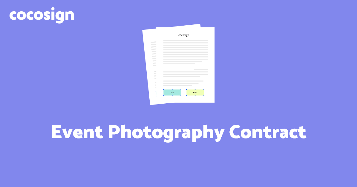 Event Photography Contract Template: Free Sample - CocoSign