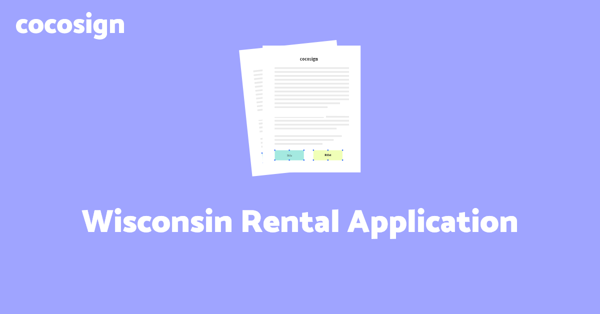 Free Wisconsin Rental Application Template - CocoSign