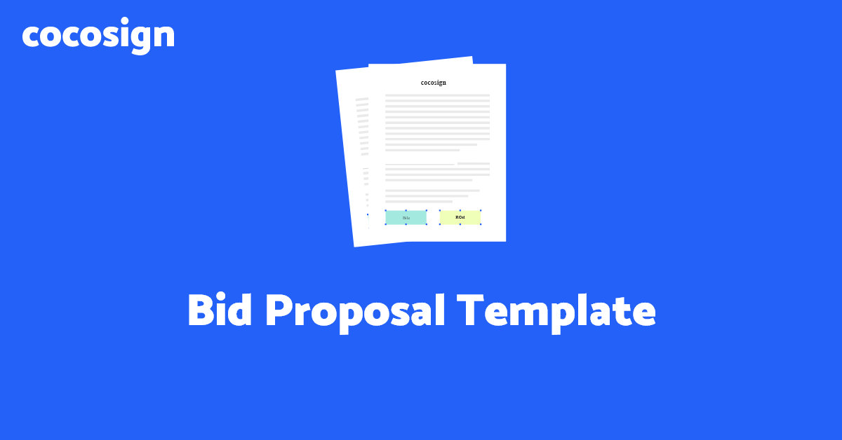 Bid Proposal Template: Get Your Free Sample Now! - CocoSign