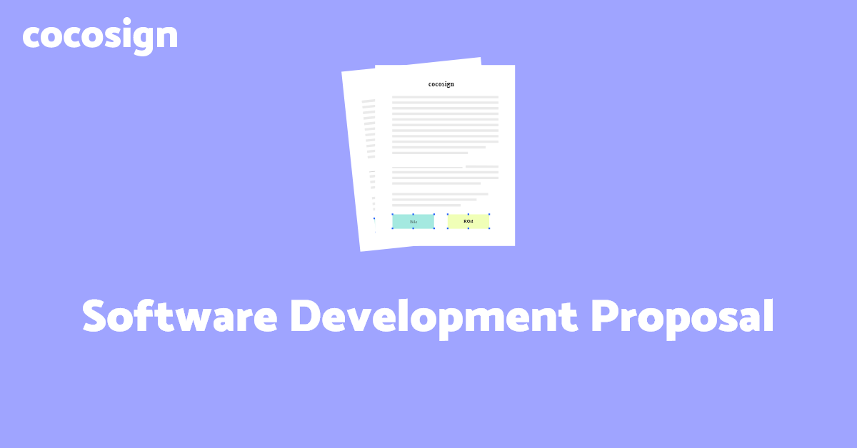 Free Software Development Proposal Template in 2021 | CocoSign