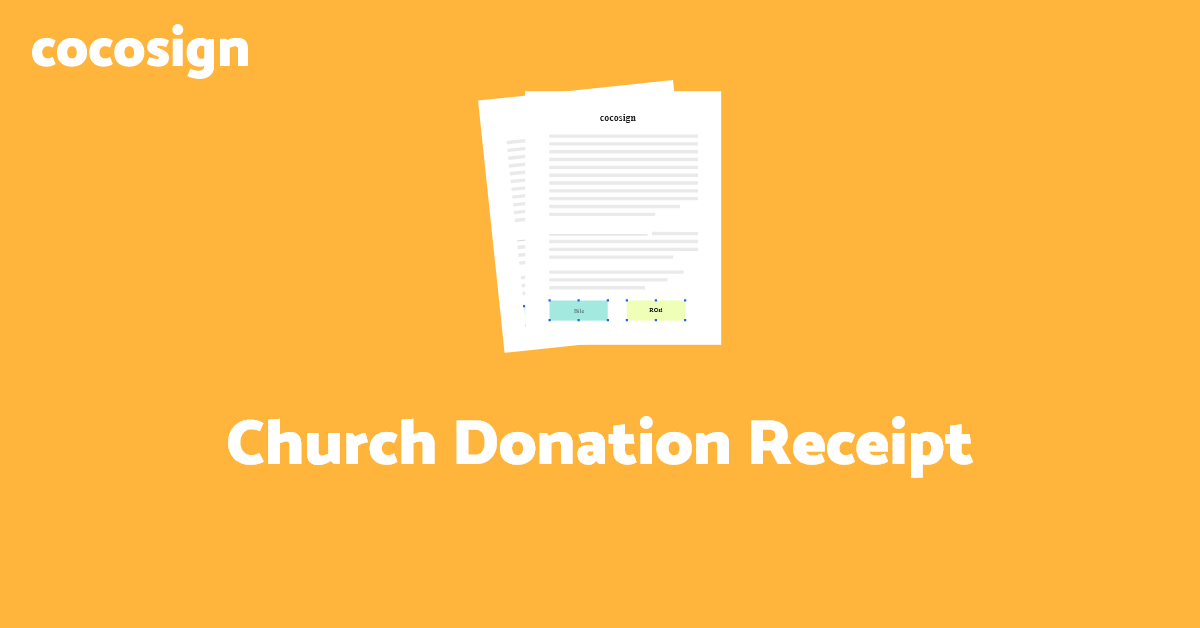 Church Donation Receipt Template (Free Download) | CocoSign