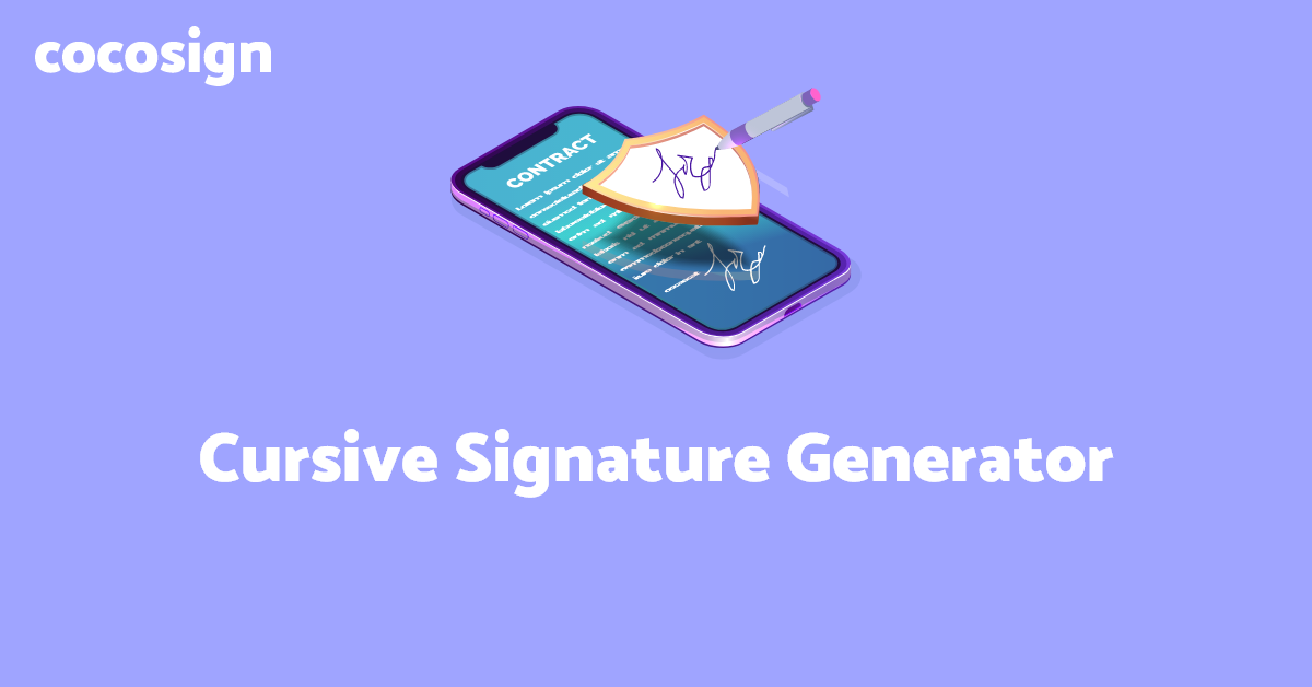 Cursive Signature Maker 2022 with 25 Samples CocoSign